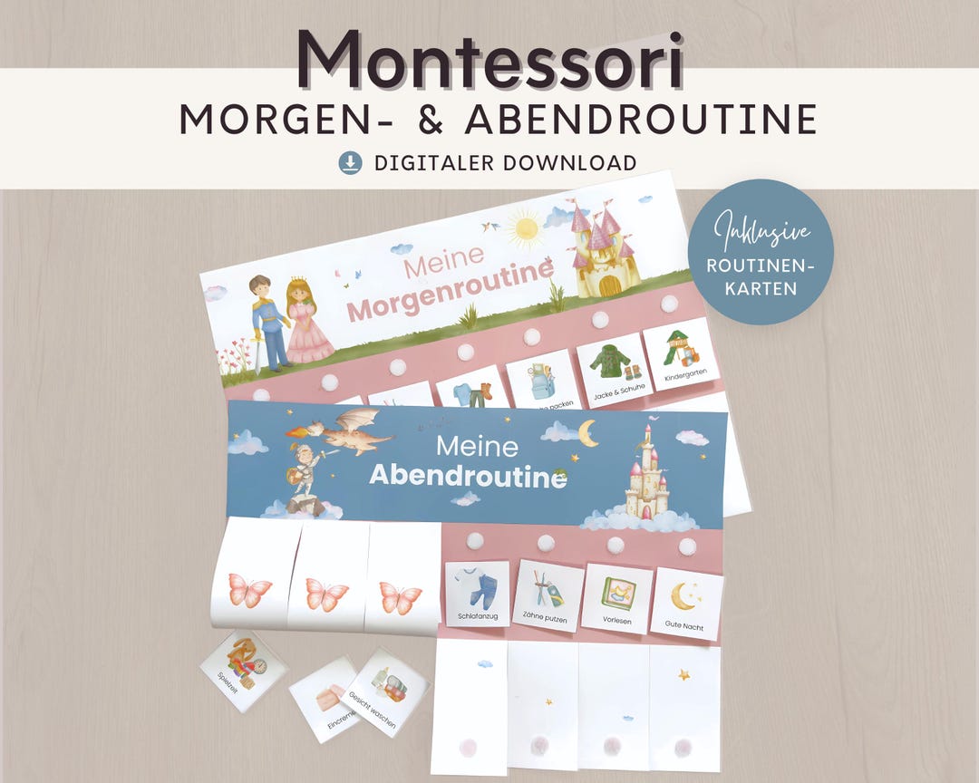 Morning Routine & Evening Routine for Children Princess Rapunzel ...