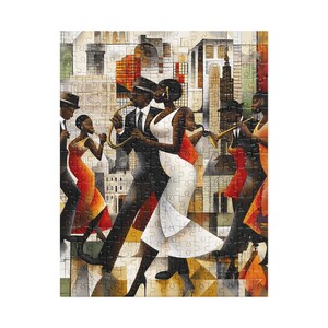 Harlem Jazz Musicians Jigsaw Puzzle: Retro African American Art Deco - Etsy