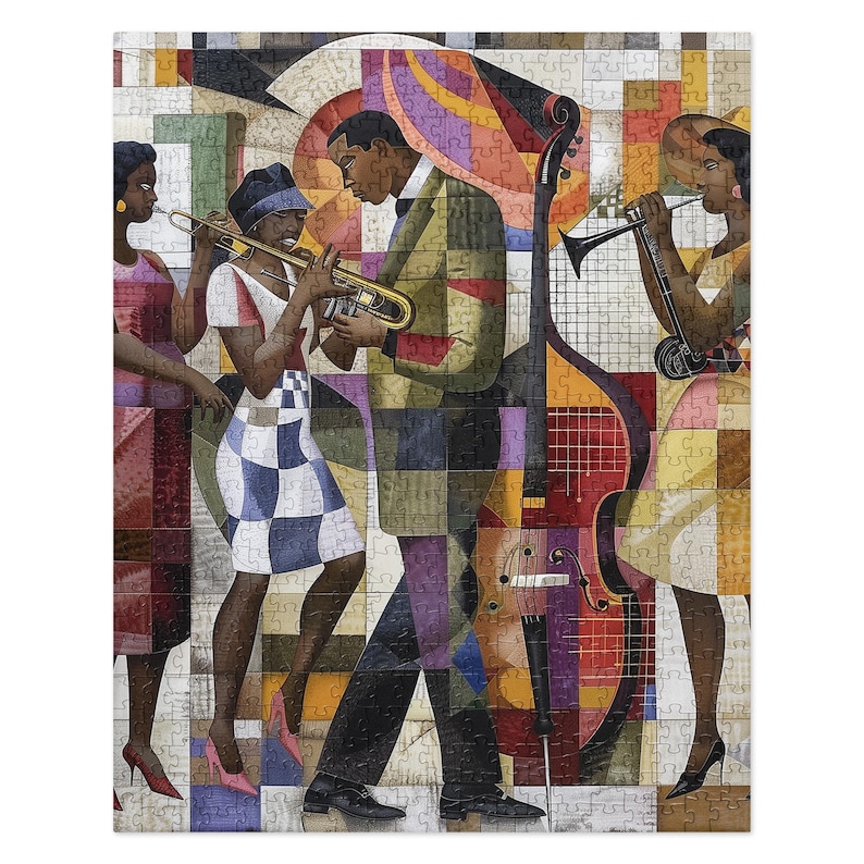 Harlem Renaissance Jazz Musicians Jigsaw Puzzle: Bauhaus Style - Etsy