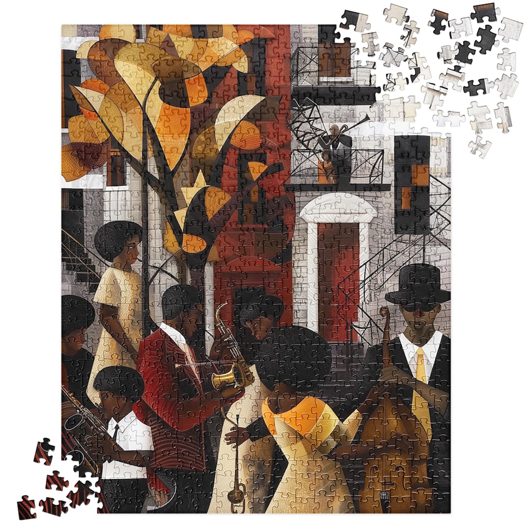 Harlem Renaissance Jazz Musicians Jigsaw Puzzle: Afrocentric Family ...