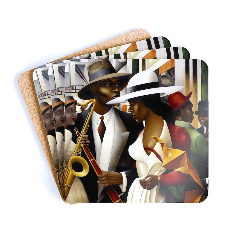 Set of 4 Coasters African - Etsy