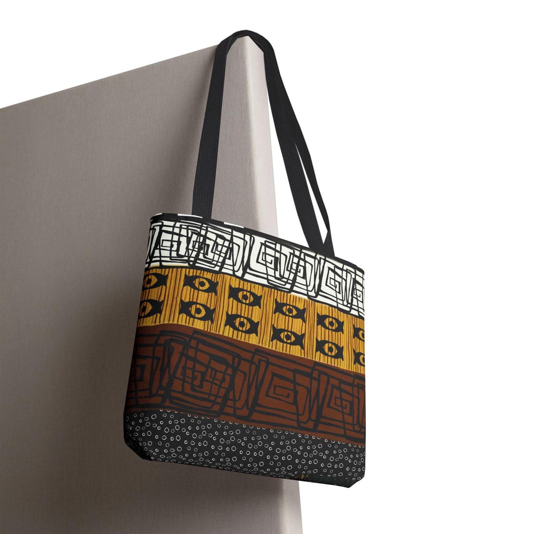 African Mud Cloth Print Tote Bag: Black Culture Inspired - Etsy