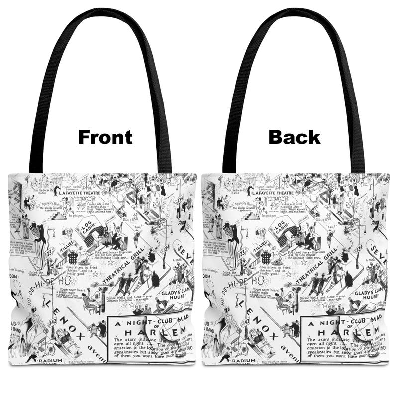 Retro Harlem Nightclubs Map Tote Bag: Jazz History - Etsy