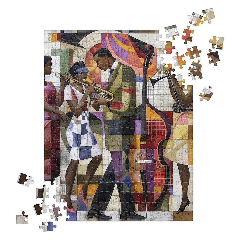 Harlem Renaissance Jazz Musicians Jigsaw Puzzle: Bauhaus Style - Etsy