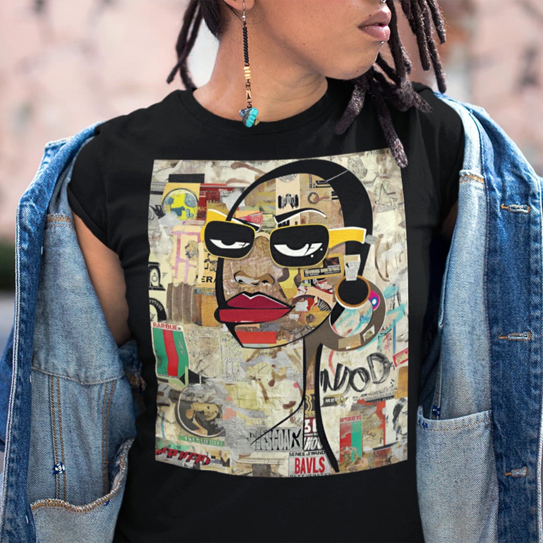Boss Babe Tee: Black Woman Graffiti Art T-shirt, Style Keisha - Etsy