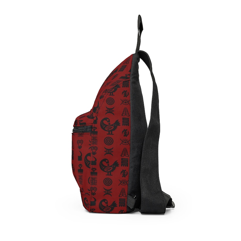 Adinkra Symbols Crossbody Sling Bag | Afrocentric African Heritage ...