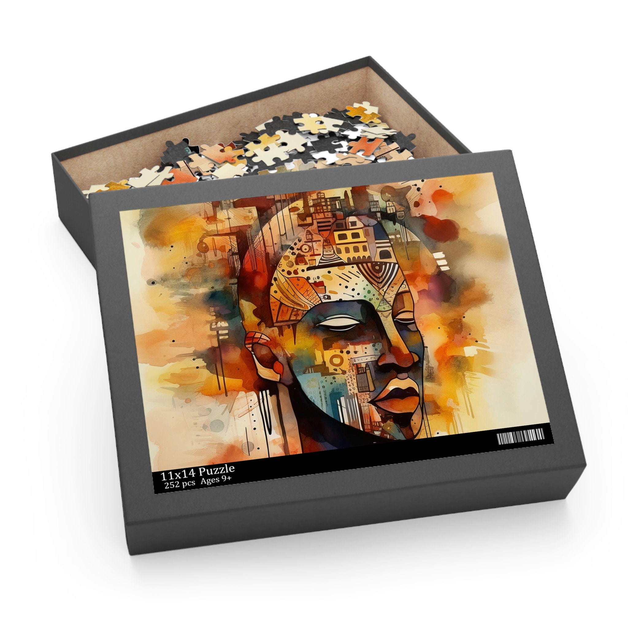 African Mask Art Jigsaw Puzzle Abstract Mask Jigsaw Puzzle African ...
