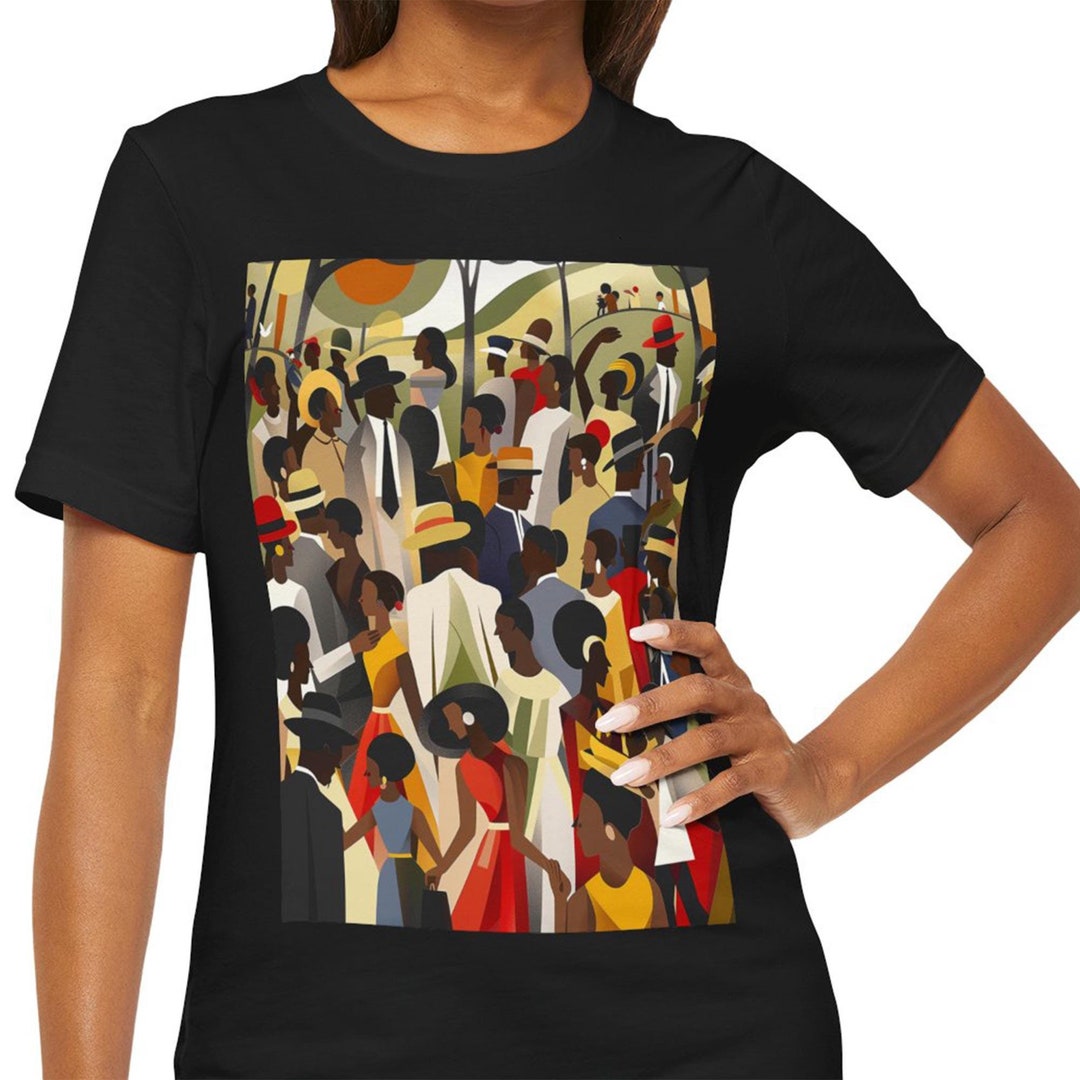 Melanated People Party Time Tee Shirt Black Culture Outdoor Picnic ...