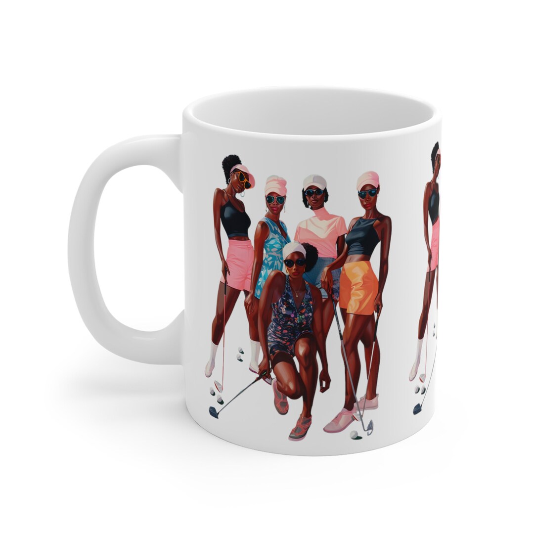 Black Women Golfers Mug With African American Female Golf Players ...