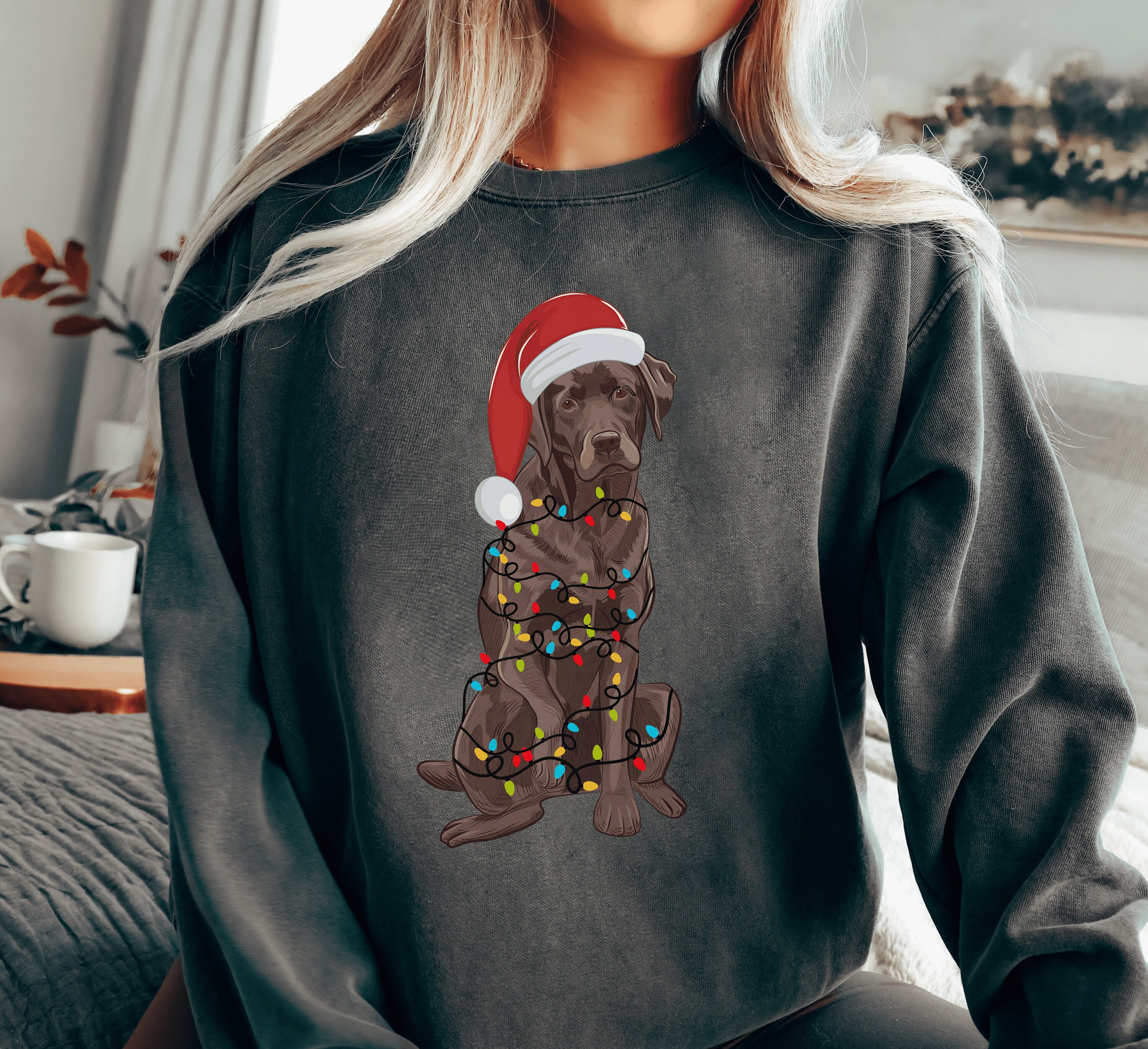 Chocolate Labrador Retrieve Christmas Comfort Colors® - Etsy