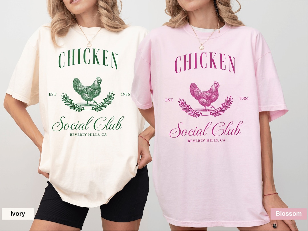 Personalized Chicken Social Club Shirt, Chicken Lover Gift, Gift for ...