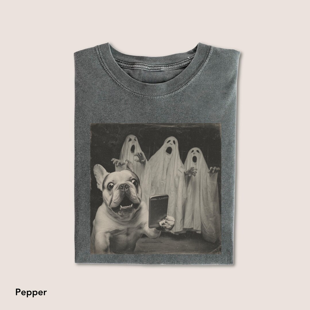 French Bulldog Ghost Shirt, Retro Halloween Shirts, Spooky Season ...