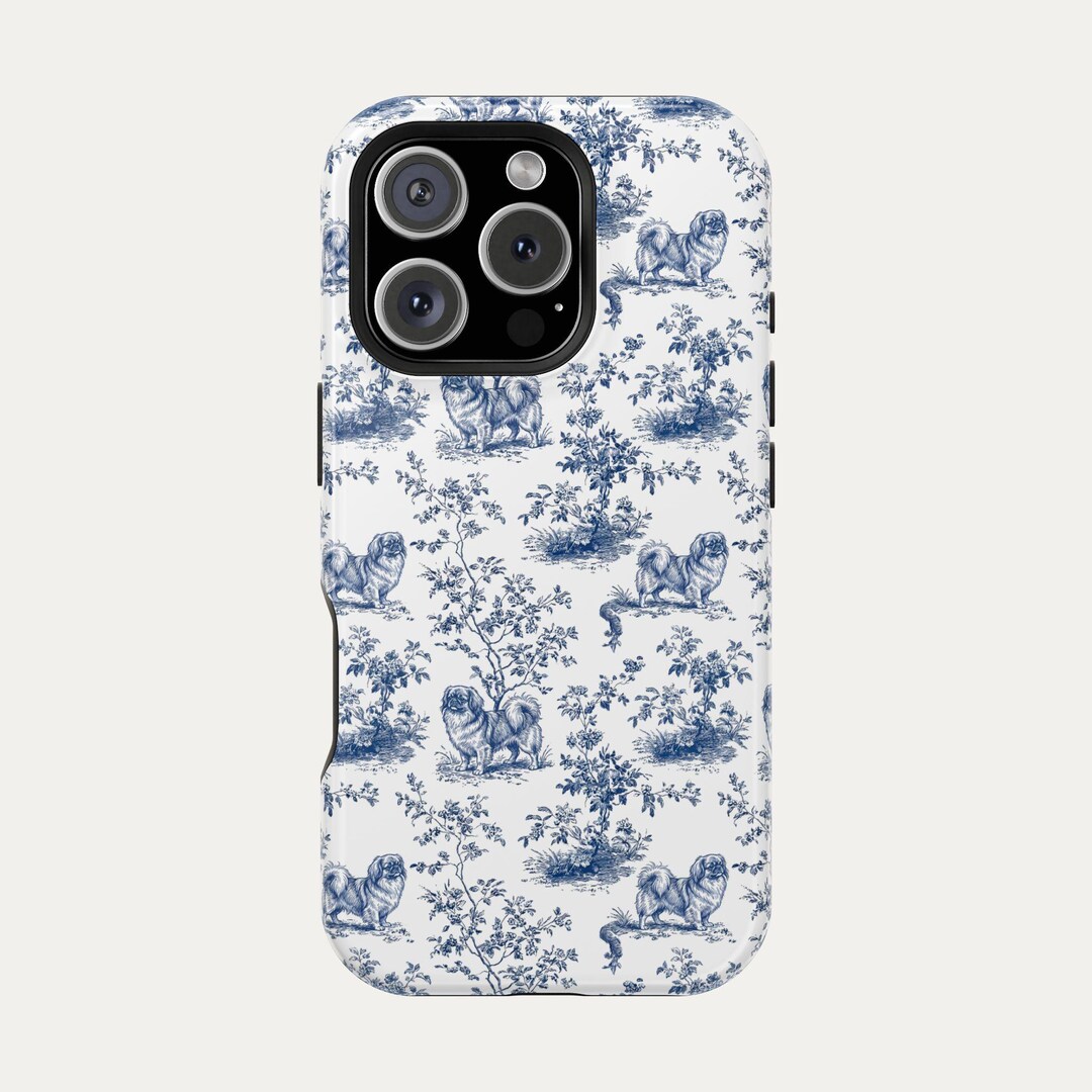 Pekingese Case, French Toile Dog Case, Vintage Dog Phone Case, Dog ...