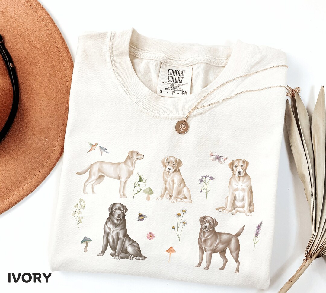 Labrador Cottage Core Shirt, Labrador Retriever, Labrador Mom, Labrador ...