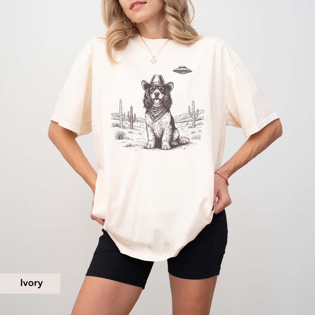Cocker Spaniel UFO Shirt, Cocker Spaniel T Shirt, Cocker Cowboy, Cocker ...