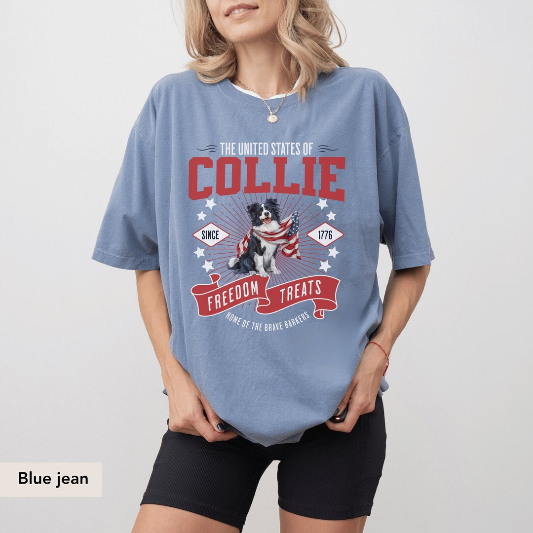 Border Collie 4th of July Shirt, Border Collie Shirt, Border Collie ...