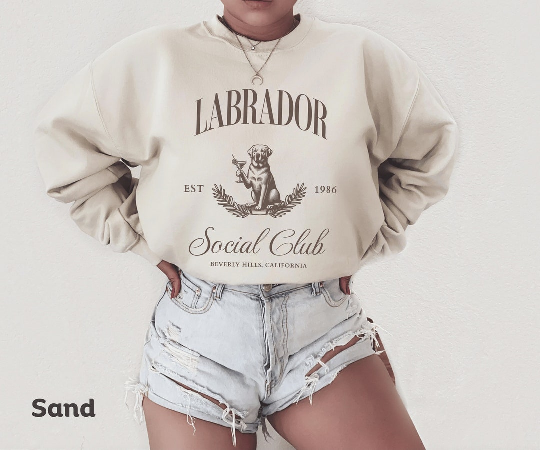 Labrador Retriever Martini Social Club Sweatshirt, Labrador Retriever ...