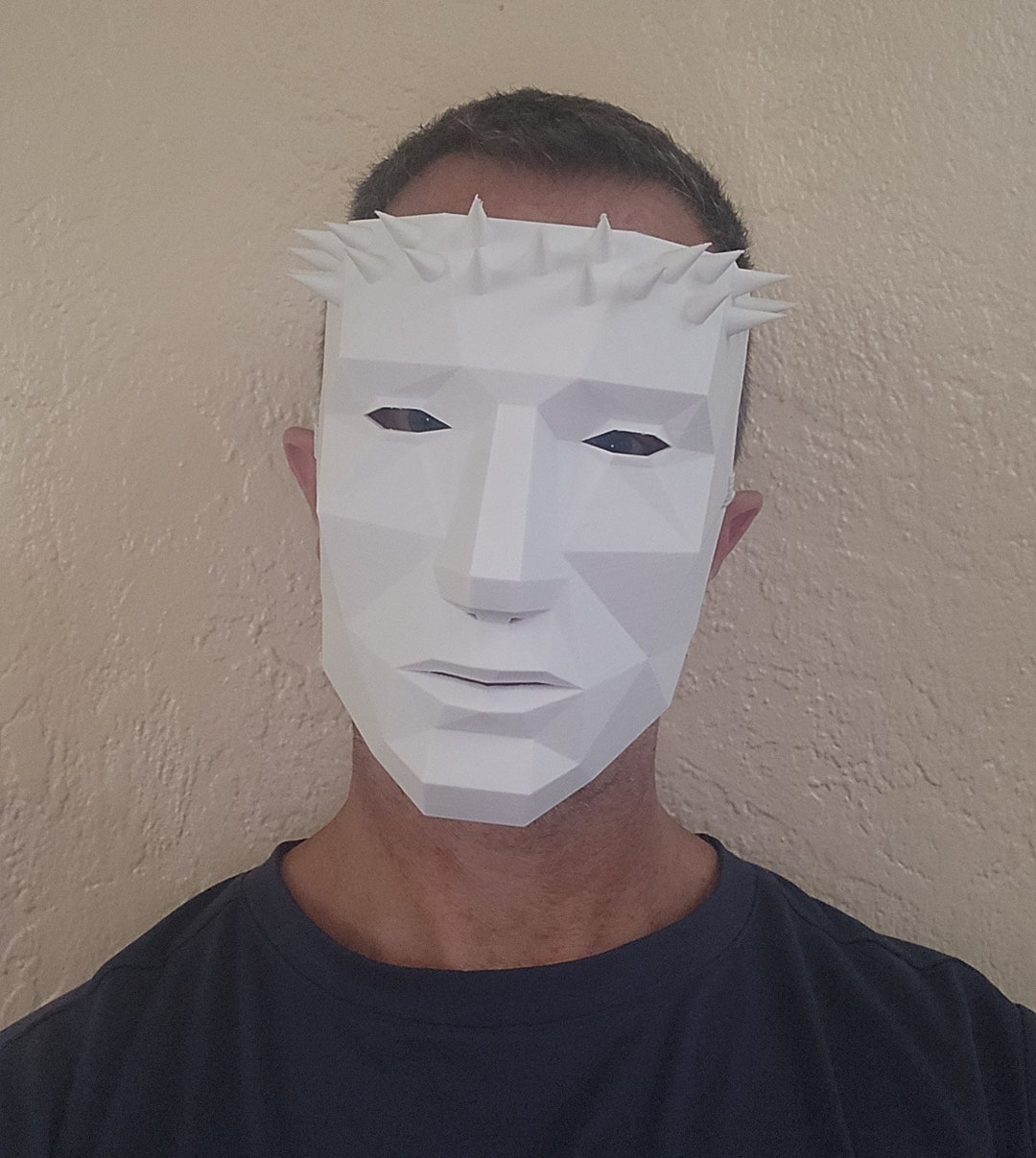 Halloween Jesus Crown of Thorns Mask Polygon Man 3D Printed - Etsy