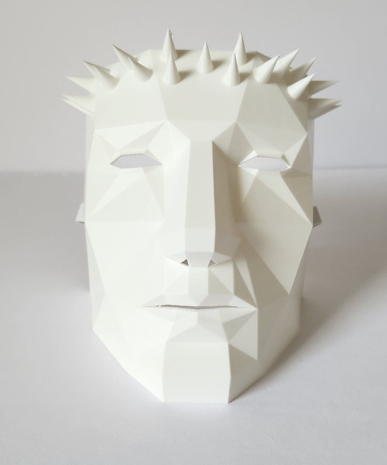 Halloween Jesus Crown of Thorns Mask Polygon Man 3D Printed - Etsy