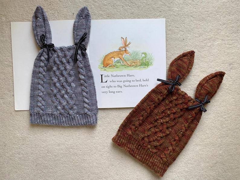 Big Nutbrown Hare Hat, Knitting Pattern PDF Download, Knitted Hat, Sally-janeknits Pattern - Etsy