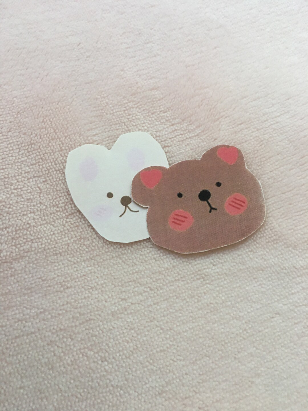 Cream and Cocoa Stickers for Scrapbooking bunny and Bear Stickers - Etsy