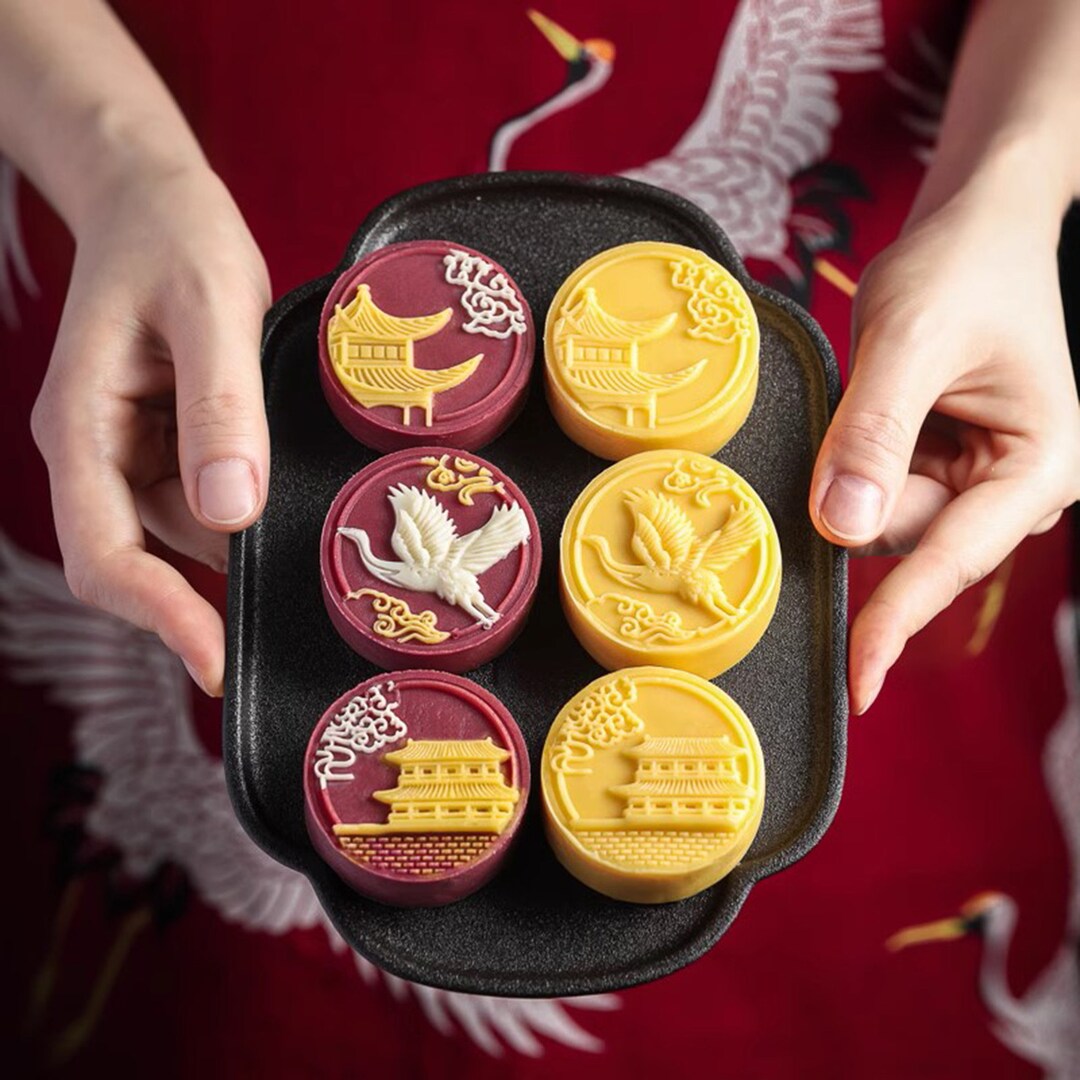 Retro Crane Mooncake Mold Classic Mooncake Mold Mid-autumn - Etsy