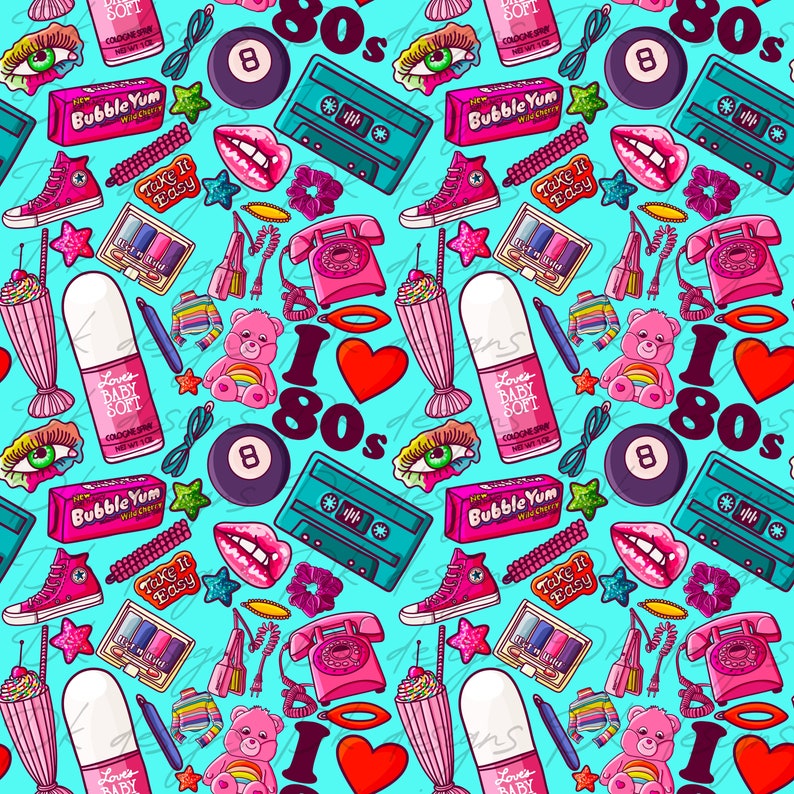 80’s Seamless File - Etsy