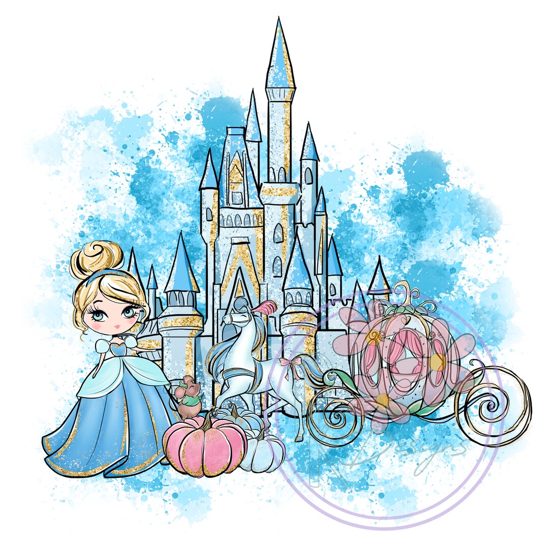 Blue Princess PNG - Etsy