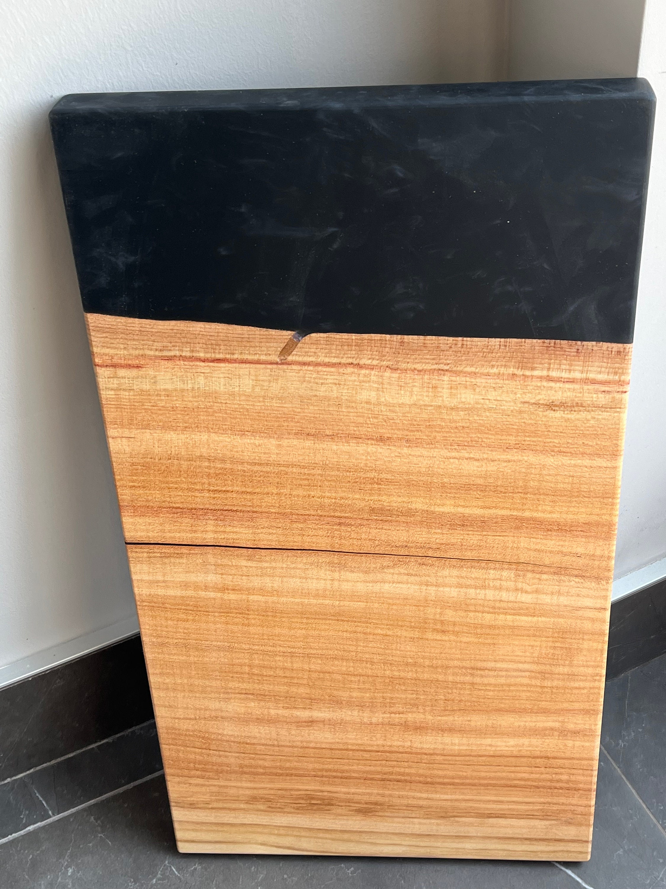 Custom Made Locust Epoxy Resin Serving Board / Cheese Tray / Ottoman ...