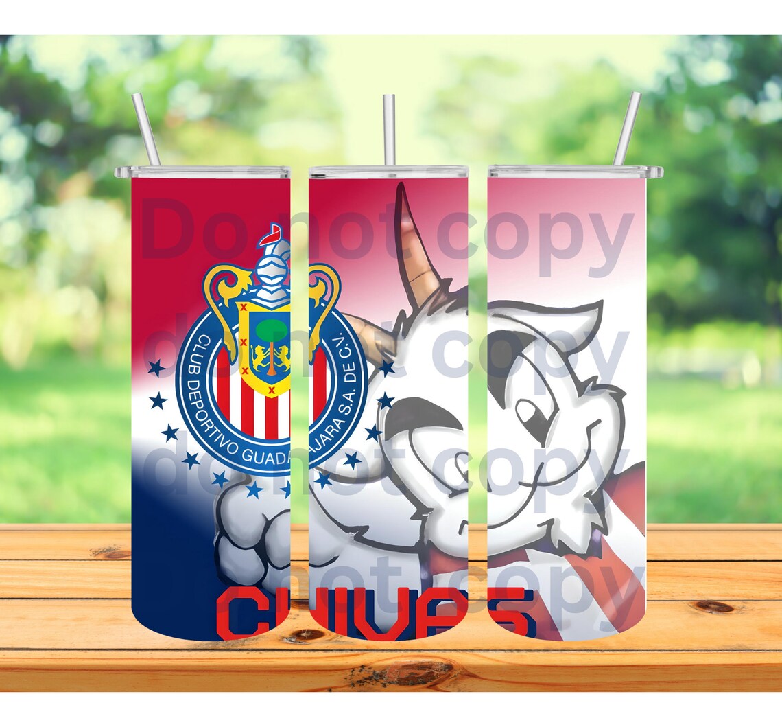 Chivas,soccer, 30 Oz Straight Sublimation Tumbler Wrap Mexican Soccer ...