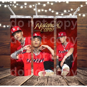 Natanael Cano, Digital, 20oz Straight Sublimation Tumbler Wrap, Digital ...
