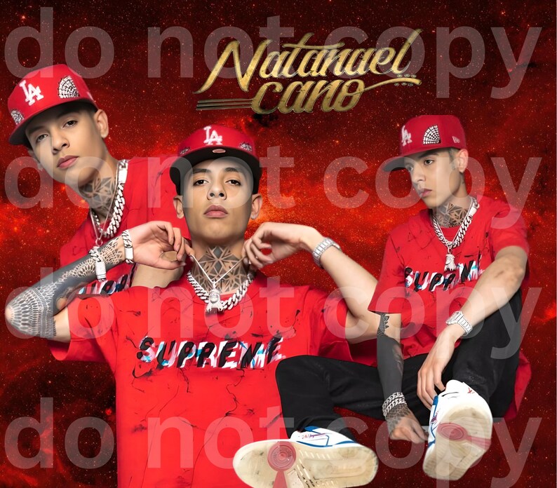 Natanael Cano, Digital, 20oz Straight Sublimation Tumbler Wrap, Digital ...