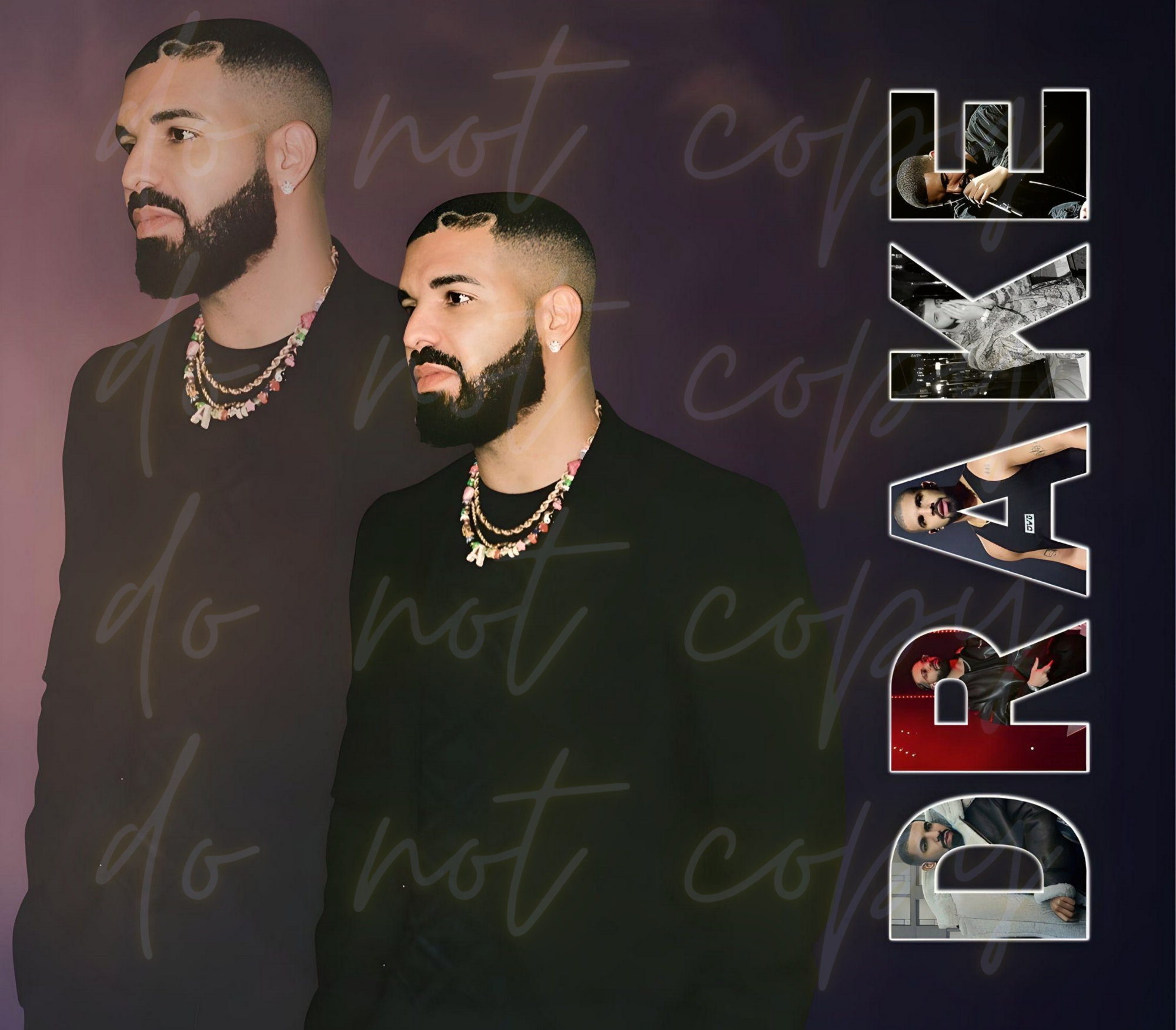 Drake, 20 Oz Straight Sublimation Tumbler Wrap, Png Design Digital ...