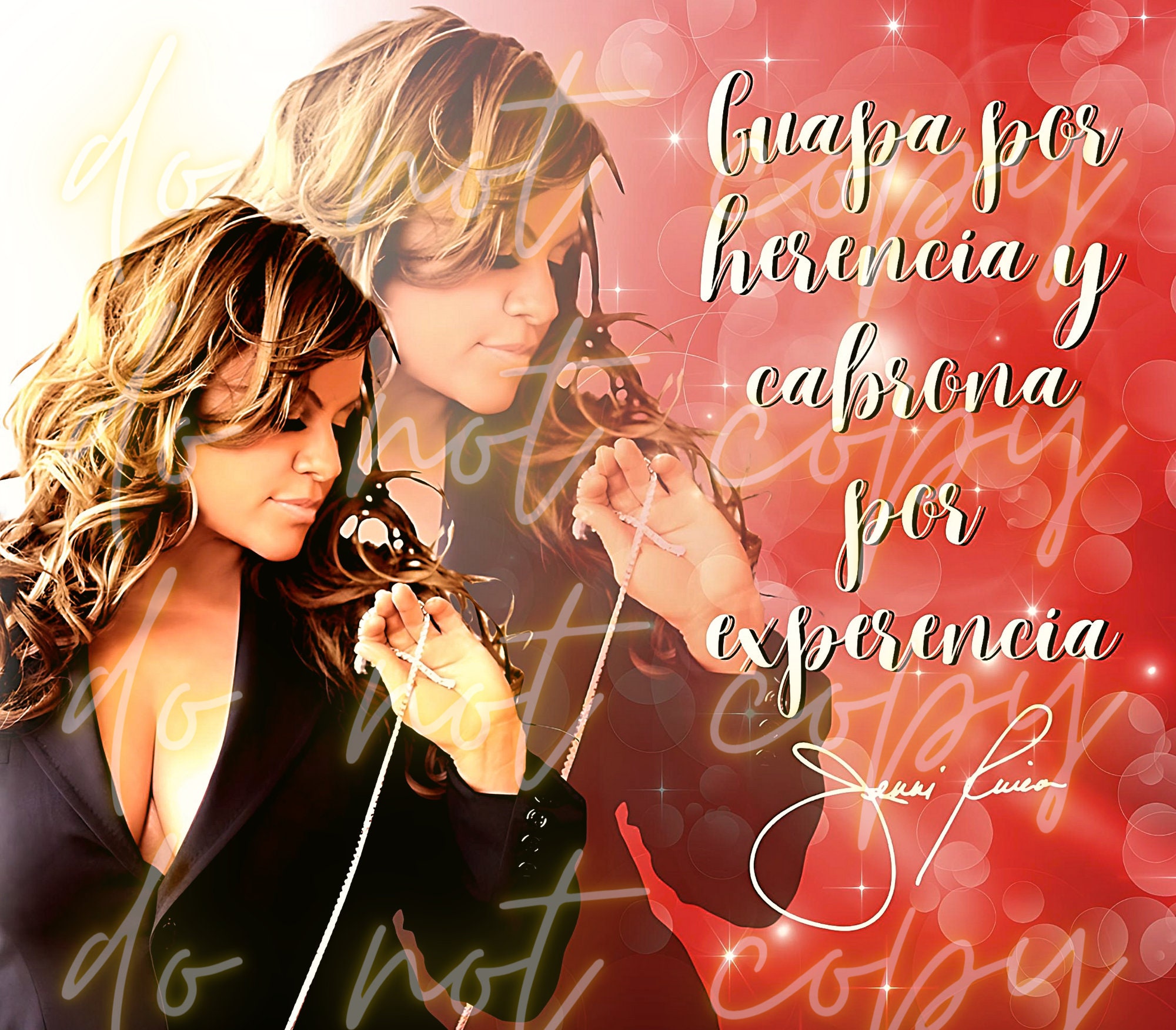 Jenni Rivera, DIGITAL, 20 Oz Straight Sublimation Tumbler Wrap, Digital ...