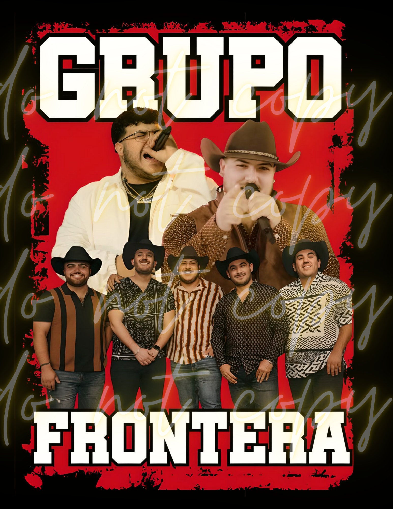 Grupo Frontera, Digital Png, Sublimation Png, Printable Design, Artist ...