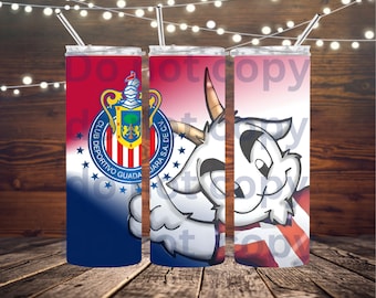Chivas 20 Oz Straight Sublimation Tumbler Wrap | Mexican Soccer Team ...