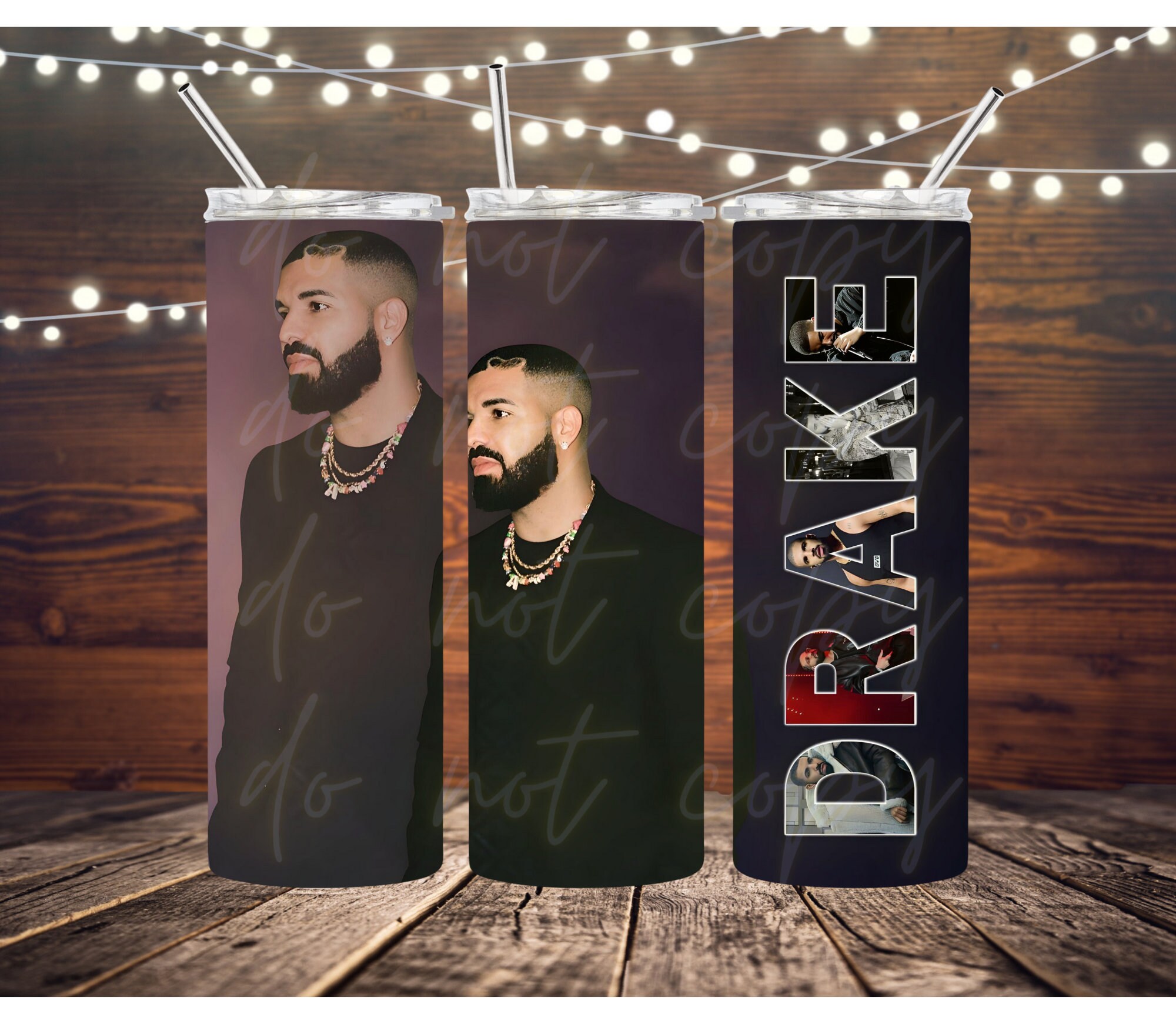 Drake, 20 Oz Straight Sublimation Tumbler Wrap, Png Design Digital ...