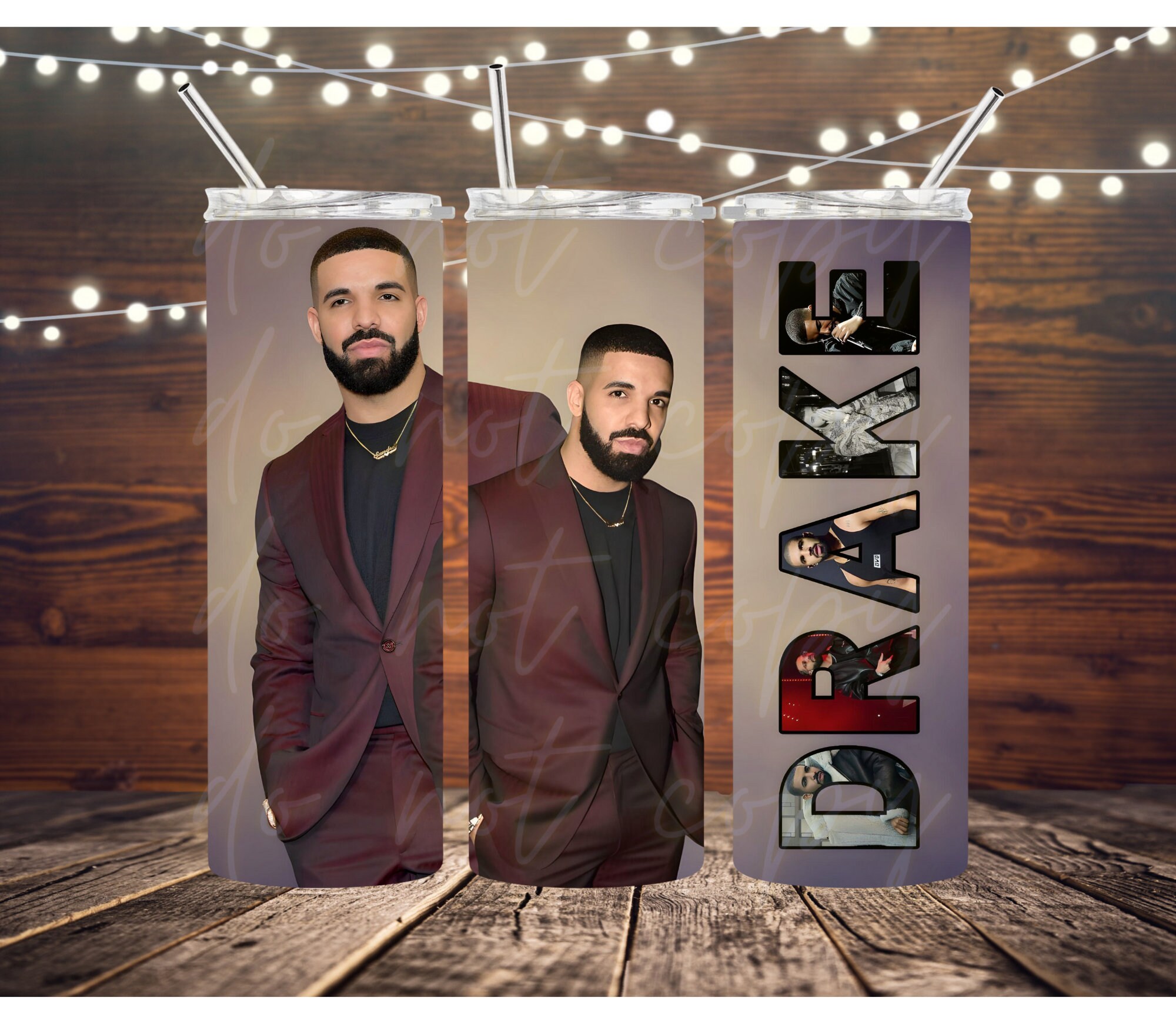 Drake, 20 Oz Straight Sublimation Tumbler Wrap, Png Design Digital ...