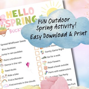 Printable SPRING Scavenger Hunt PDF | Outdoor Scavenger Hunt Game ...