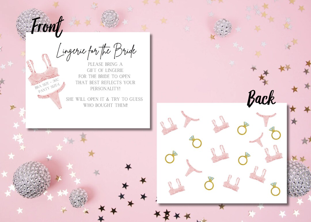 Lingerie for Bride, Bachelorette Party, Editable Bachelorette ...