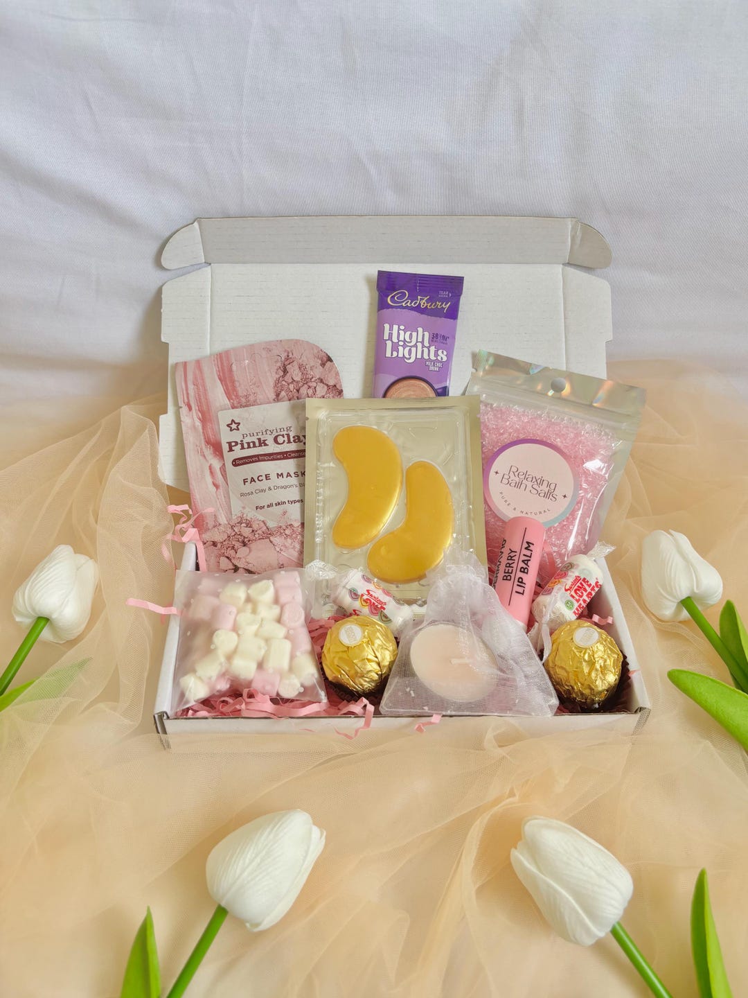 Pampering Hamper Hug in a Box for Her | Birthday Care Package Hamper ...