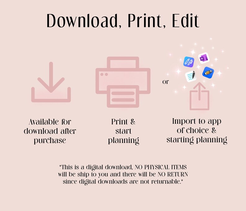 Minimalist Daily Planner Printable | Digital Daily Planner Page ...