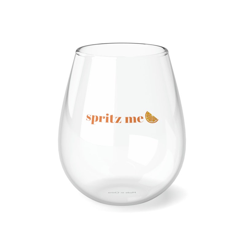 Spritz Me Stemless Wine Glass, 11.75oz - Etsy