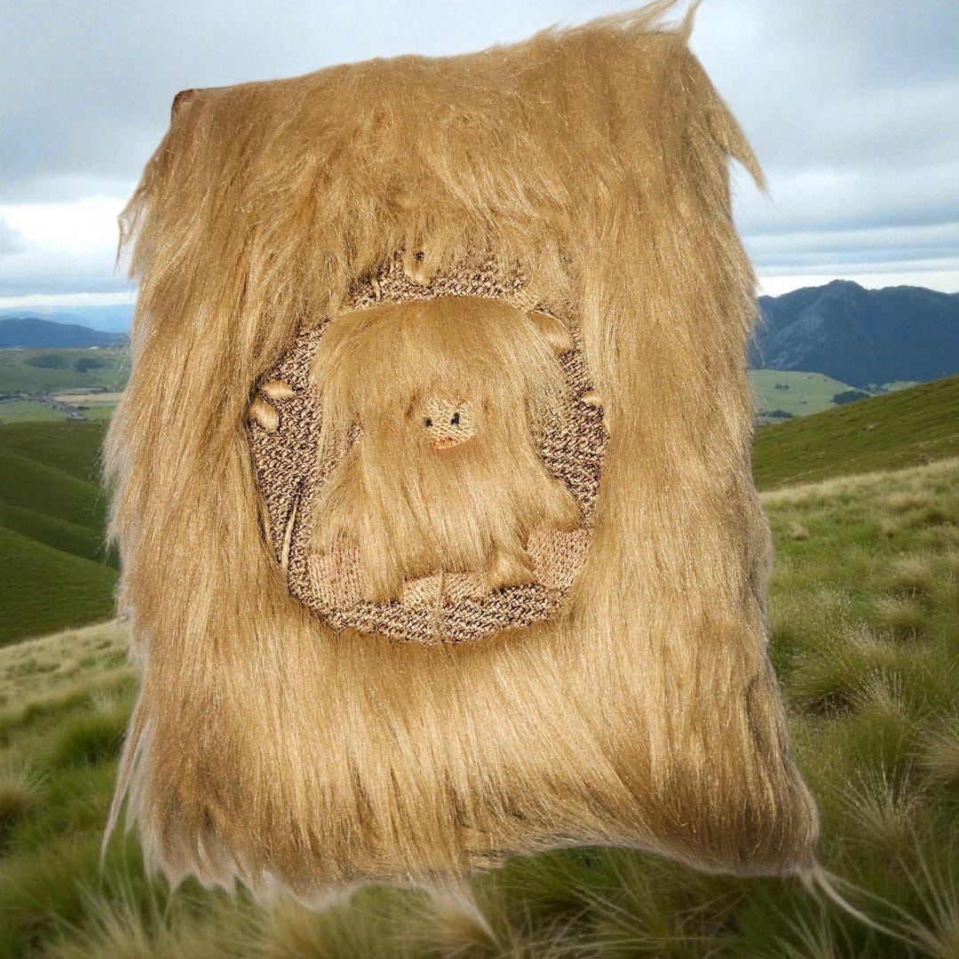 Highland Cow 3D Tan Faux Fur Greeting Cards With Envelopes. - Etsy