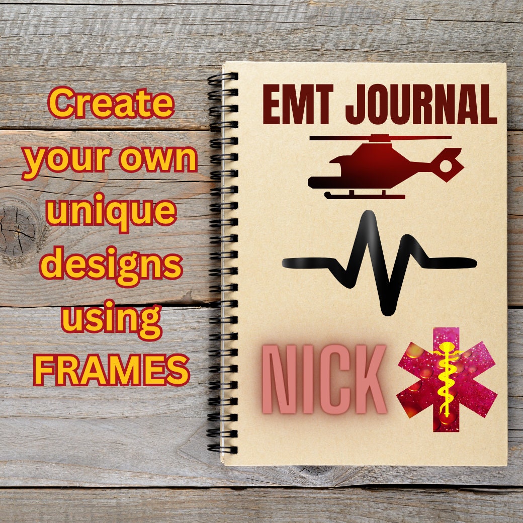 Canva Frames for EMT With Rod of Asclepius for Graduations, Designs for ...