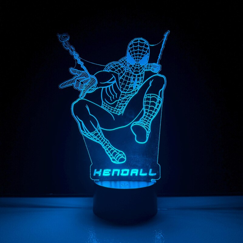 Spiderman Night Light - Etsy