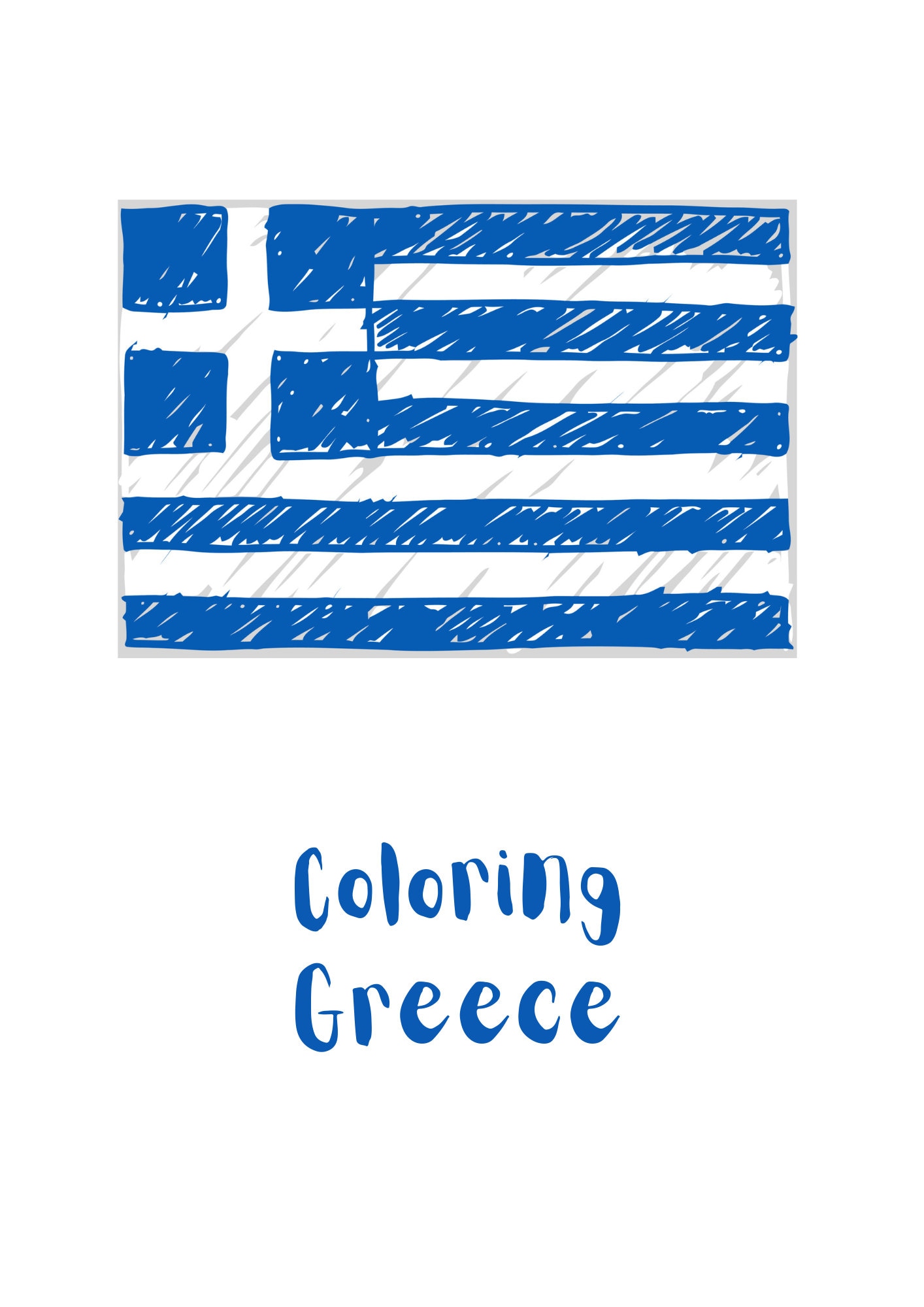 Coloring Greece - a Coloring Book for Little Greeks! - Etsy