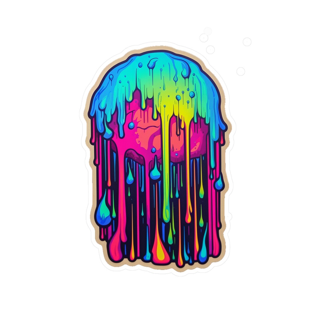 Trippy Drip Lsd Vinyl Decal - Etsy