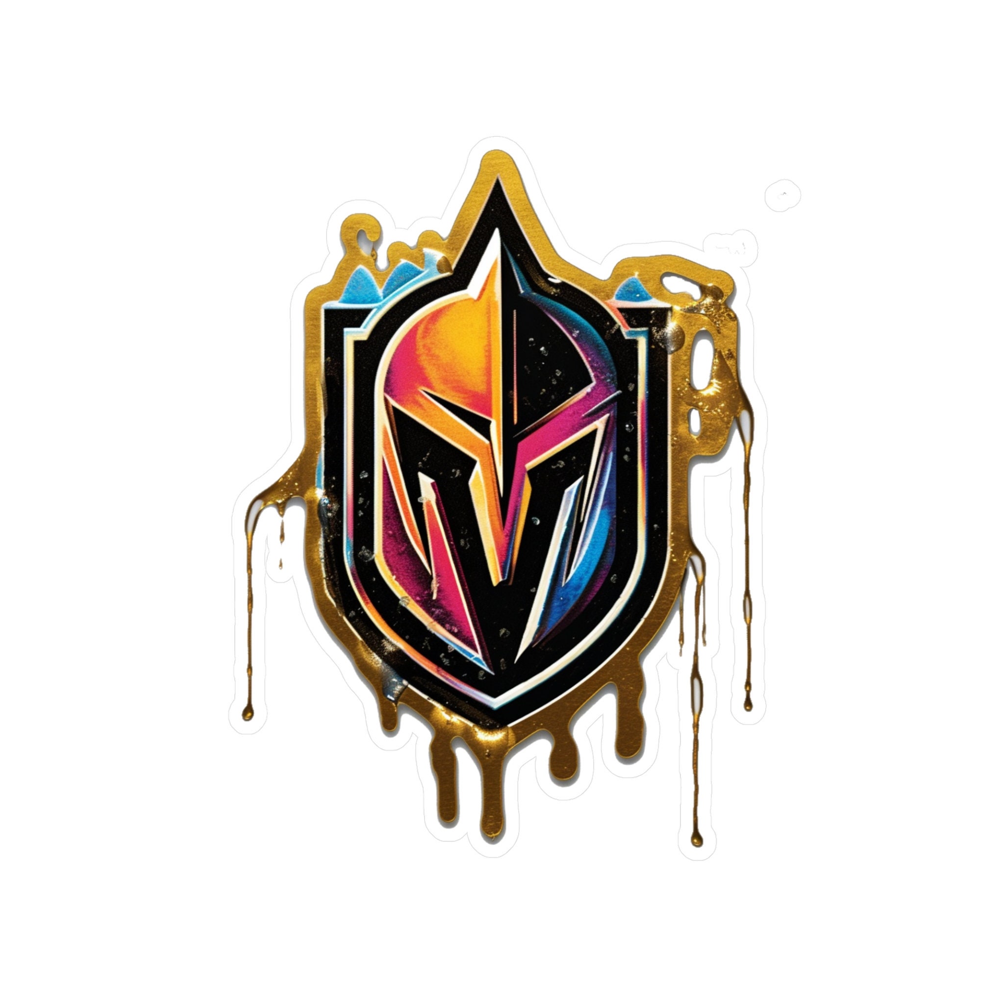 Vegas Golden Knights VGK Full Drip Vinyl Decal - Etsy
