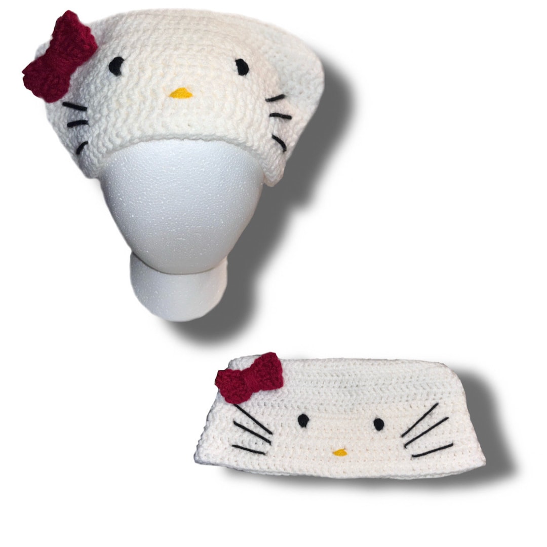 Hello Kitty Cat Ear Beanie - Etsy